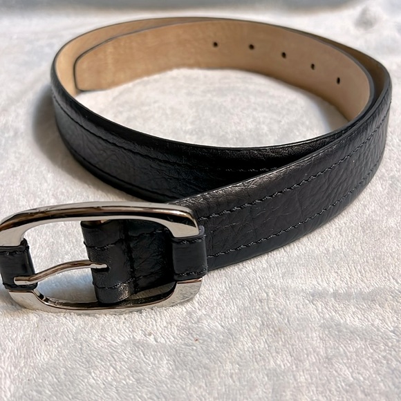 Talbots | Accessories | Talbots Ladies Leather Belt Small Navy | Poshmark
